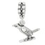 STERLING SILVER WREN BIRD SITTING ON BRANCH EUROPEAN STYLE DANGLING ...
