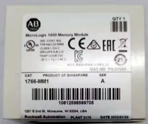 Allen Bradley MicroLogix 1400 Memory Module 1766-MM1 Fast Shipping | eBay