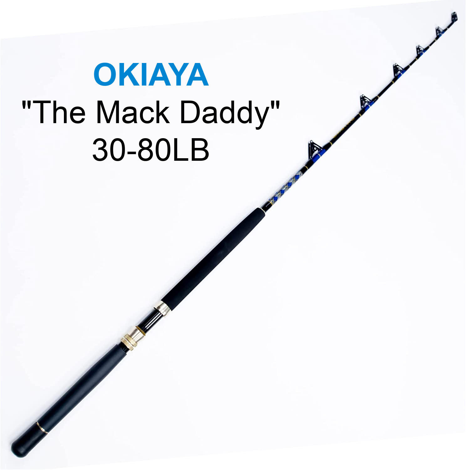 OKIAYA COMPOSIT 30-80LB "The Mack Daddy" SALTWATER TROLLING BOAT ROLLER ...
