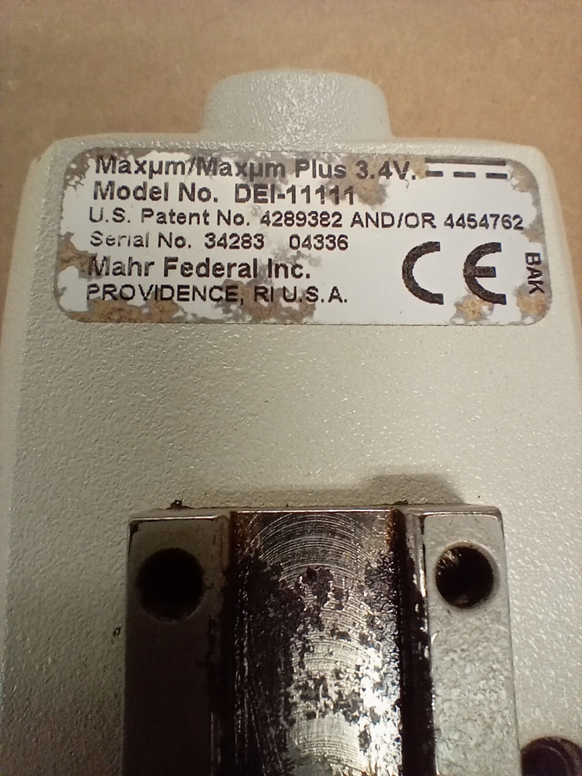 Mahr Federal Dei-11111 Maxum Digital Electronic Indicator Untested for ...