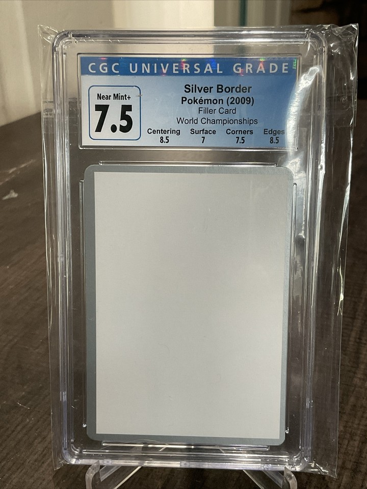 CGC 7.5 Silver Border Filler Card Blank Error 2009 World Championships ...
