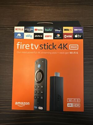 Amazon Fire TV Stick 4K Max Dongle - Black (B08MQZXN1X) 840080565170 | eBay