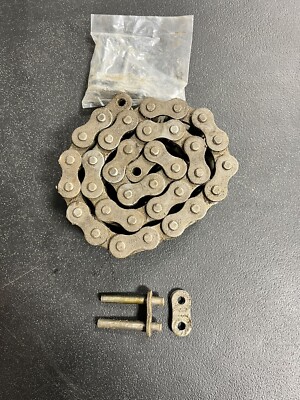 16B-2 Double Roller Chain, 35 Links + Master Link, NOS Mfr. Unknown ...