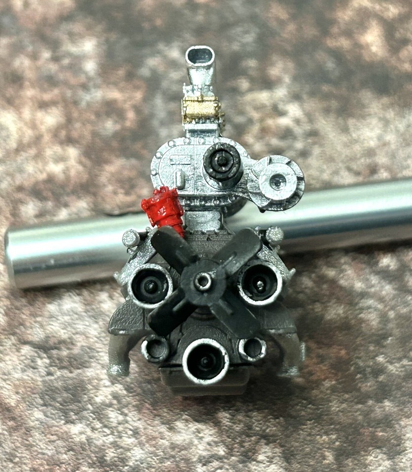 Resin Supercharged V-12 Flathead engine for scale model cars, 1/24 1/25 ...