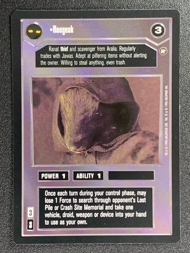 Reegesk Star Wars Card Decipher 1996 NonFoil | eBay