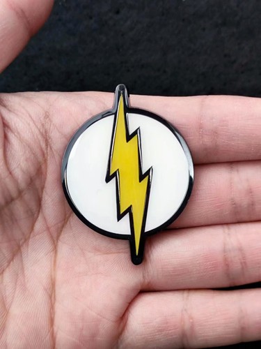 Justice League The Flash Logo 1.8" Pin Metal Badge Brooch for hat ...