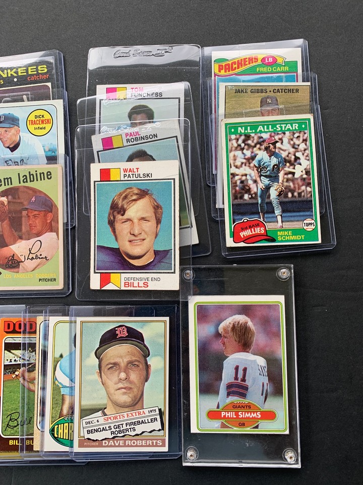 1960's-1980s Topps Football Baseball Assorted Vintage Collection Lot Of ...