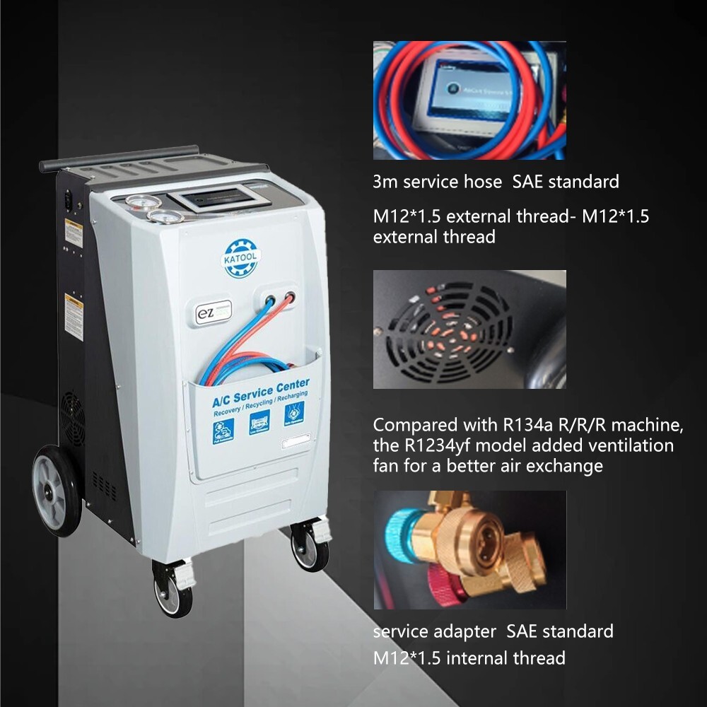 Fully Automatic Refrigerant R- 1234yf A/C Recovery Recycle Recharge ...