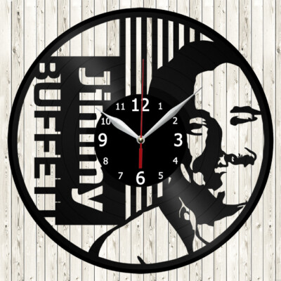 Jimmy Buffett Vinyl Record Wall Clock Decor Handmade 4586 | eBay