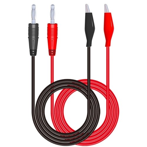 2PCS 1 M Crocodile Clip Multimeter Test Cable for Multimeter | eBay