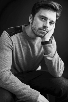 Celebrity Photos Posters Sebastian Stan Hot chin on cheek Premium Photo ...