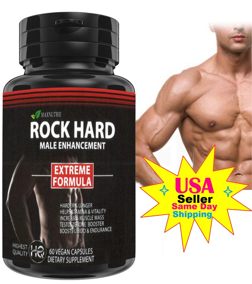 Horny Goat Weed Rock Hard Supplements Male Capsules Pills; EXP: 01/2026 ...