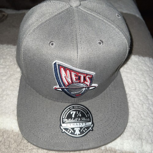 NEW JERSEY NETS Hat Cap Fitted 7 1/4 Mitchell & Ness NBA DYNASTY ...