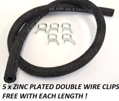 Braided Rubber Fuel Line Pipe Hose Breather Vacuum Tube Car Motorcycle ...