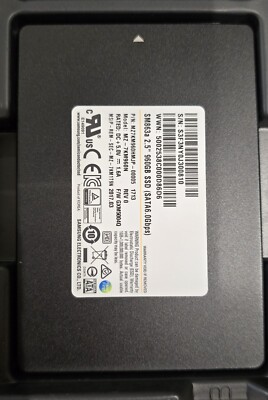 Samsung SM863a 2.5" 960GB SSD SATA 6.0Gbps Enterprise MZ7KM960HMJP ...