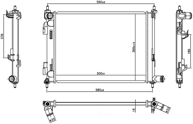 Radiator Nissens 606733 fits 2020 Hyundai Venue for sale online | eBay
