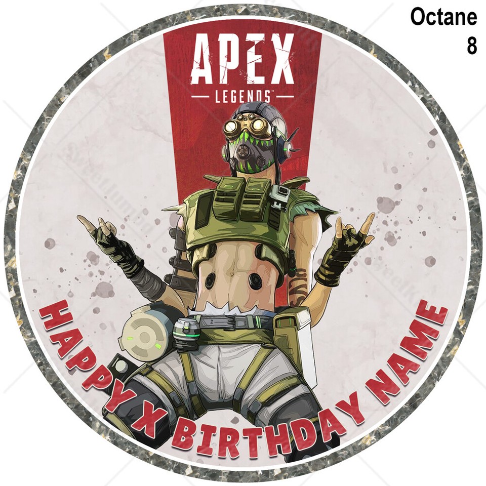 Apex Legends Cake Topper Character Skin Personalised Decoration Edible ...