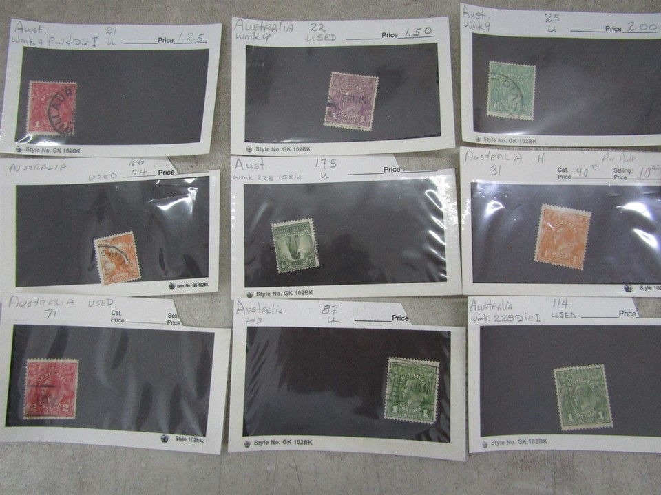 nystamps British Australia many mint old stamp collection high cost ...