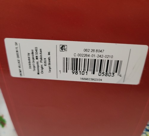 Wondershop Queen Flannel Sheet Set Snowy Village 100% Cotton Brushed 14 ...