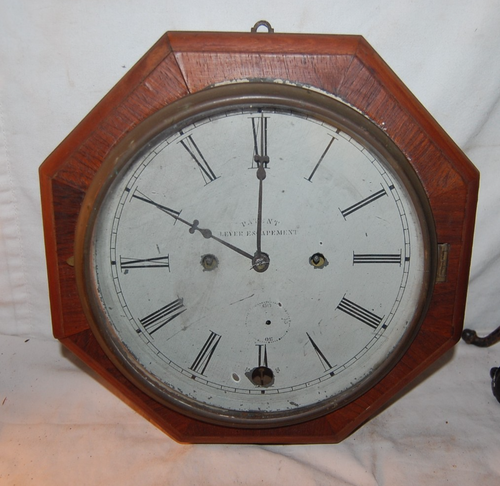 Antique New Haven Marine Lever Escapement Octagon Wall Clock | eBay