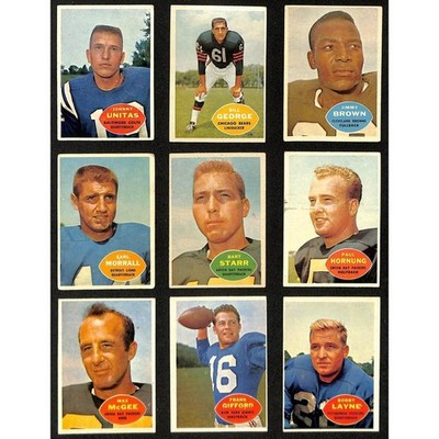 1960 Topps Football You Pick Complete Your Set -PRICE BASED ON ...