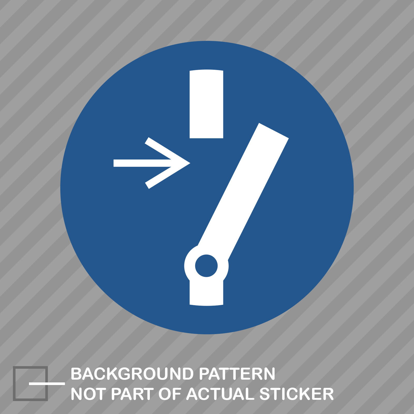 M021 Disconnect Before Carrying Out Maintenance Repair Sticker Decal ...