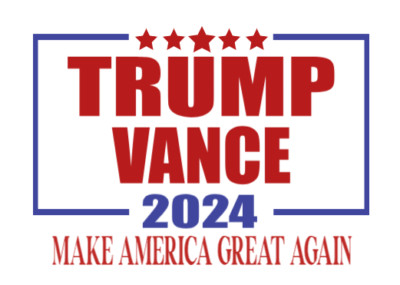 Trump Vance 2024 Make America Great Again MAGA Republican Premium Vinyl ...