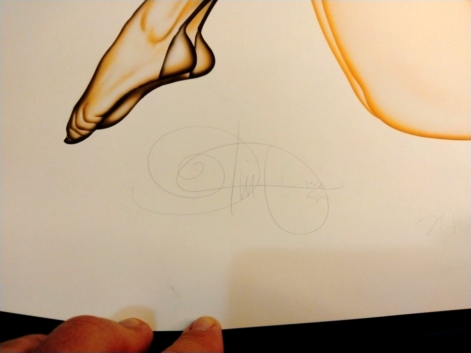 Olivia De Berardinis Pin Up Girl Rhonda Ridley Signed by Both 23"x30 ...