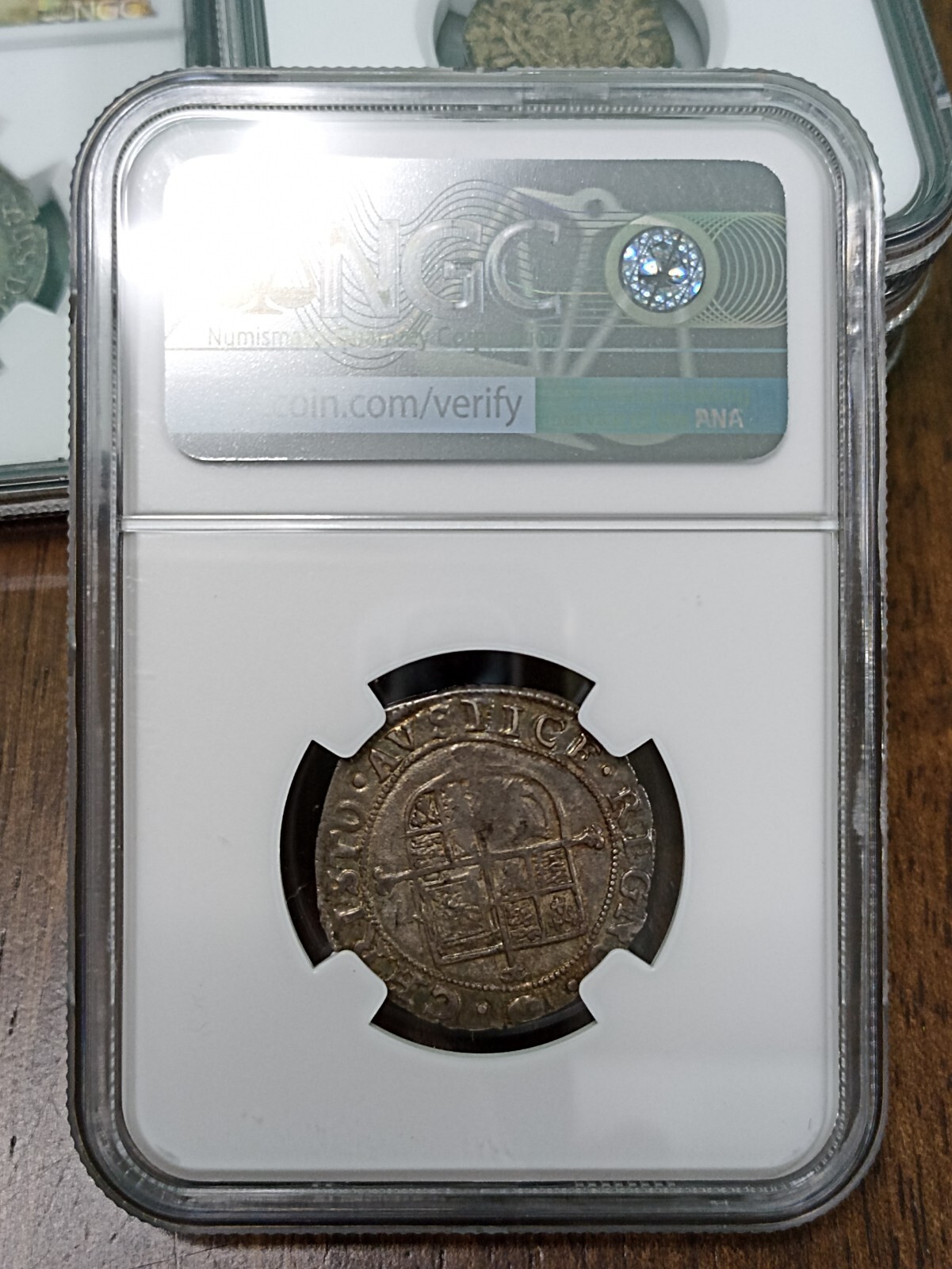1636-8 England Charles I Silver Sixpence 6 Penny d NGC VF 30 Spink S ...