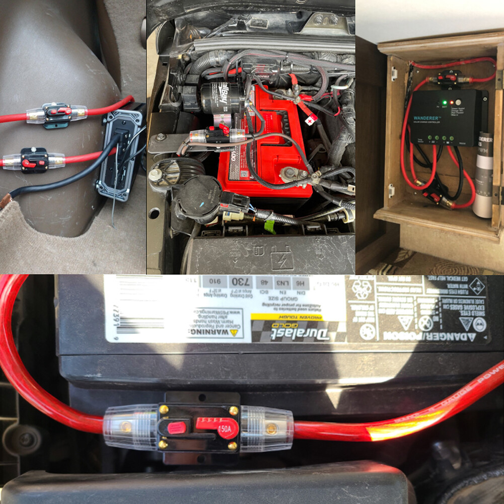 Resettable Circuit Breaker 12-24V DC Short Protection Fuse Insurance ...