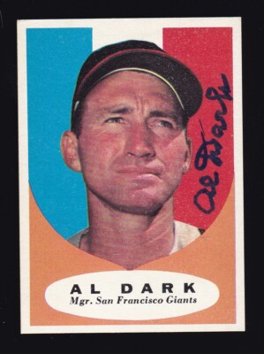 1961 Topps Al Dark Autograph #220 San Francisco Giants | eBay