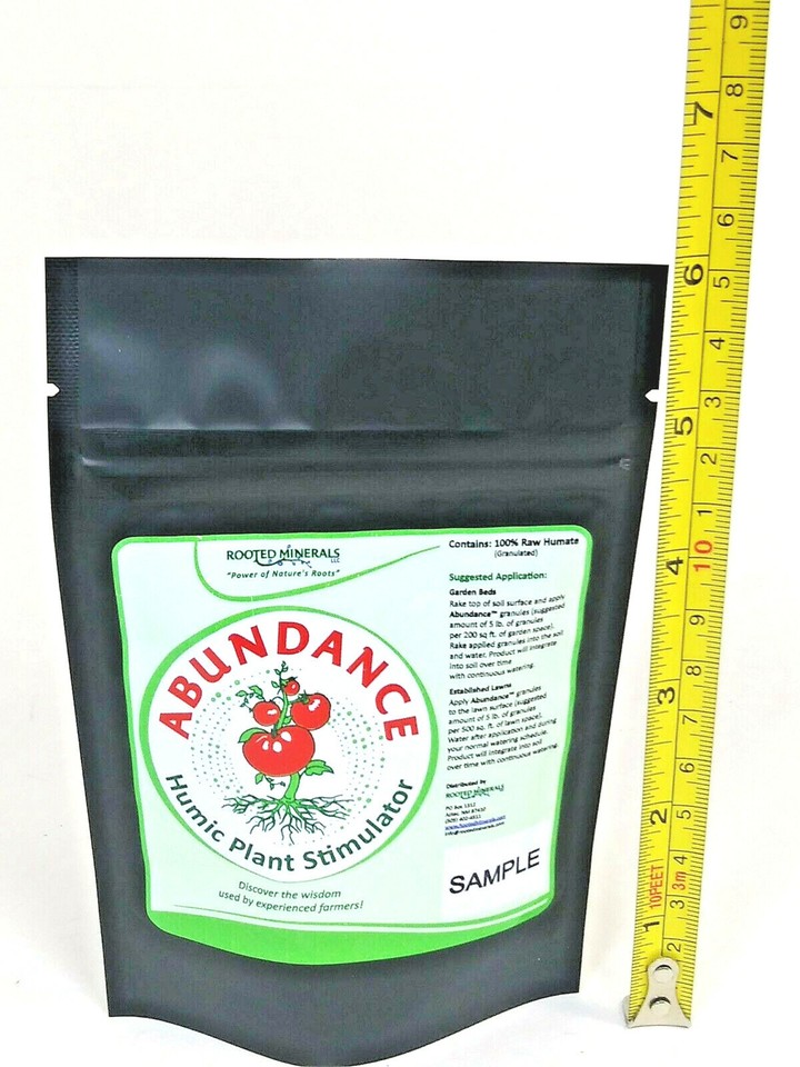 SAMPLE Abundance 3 oz Bag - Humic Plant Stimulator Humate Humic Acid ...