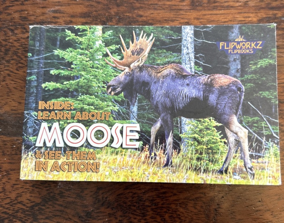 Moose Flipworkz Zooflipz American Flip Book | eBay
