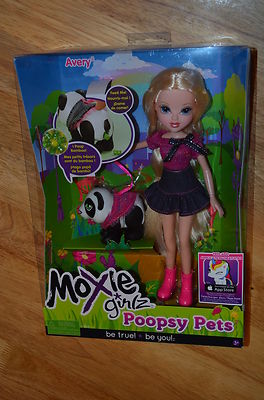 MOXIE GIRLZ POOPSY PETS AVERY Fashion Doll w/ PANDA & Bamboo NEW IN BOX ...