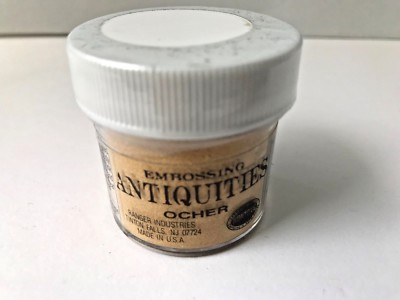 Ranger Antiquities Embossing Powder 1oz Jar - Ocher - NEW | eBay