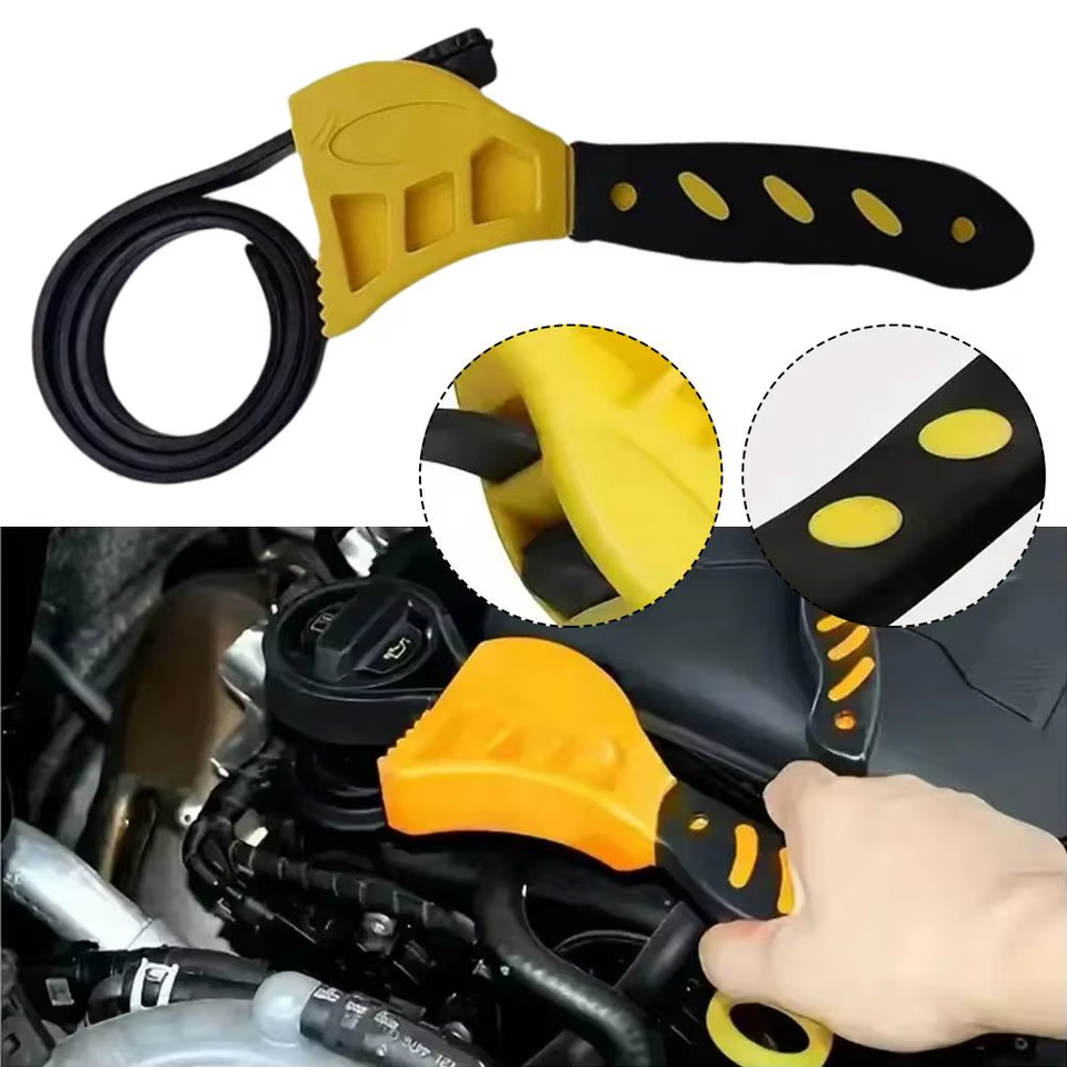 6 " Multifunctional Belt Wrench Oil Filter Puller Strap Spanner Chain ...
