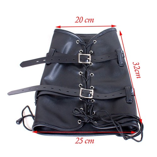 PU Leather Binding Restraints Calf Ankle Foot Cuffs Harness Leg Cuff ...