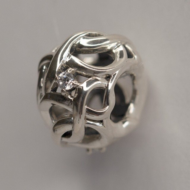 Authentic PANDORA Charm Openwork Woven Infinity 798824C01 W Suede Pouch ...