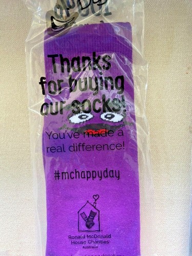 McDonald's McHappy Day Australia Unisex Adult/Kids Size Silly Socks ...