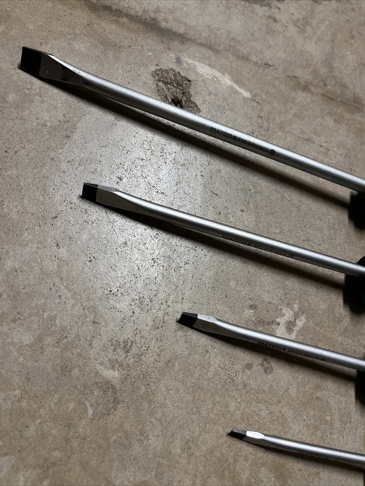 Matco Tools 10 Piece Top Torque 2 Premium Screwdriver Set Green used ...