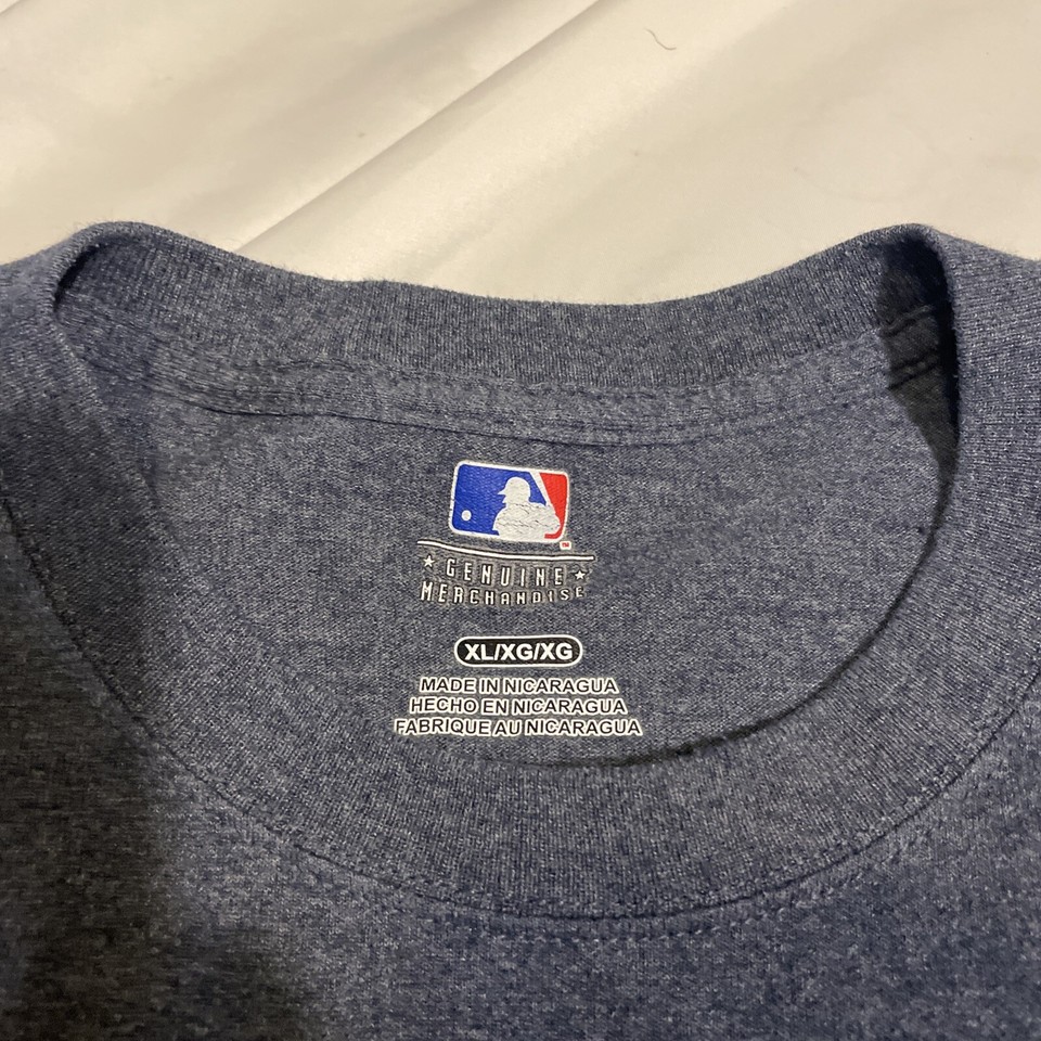 Boston Red Shirt Mens XL Blue Gray MLB Genuine Merchandise Short Sleeve ...