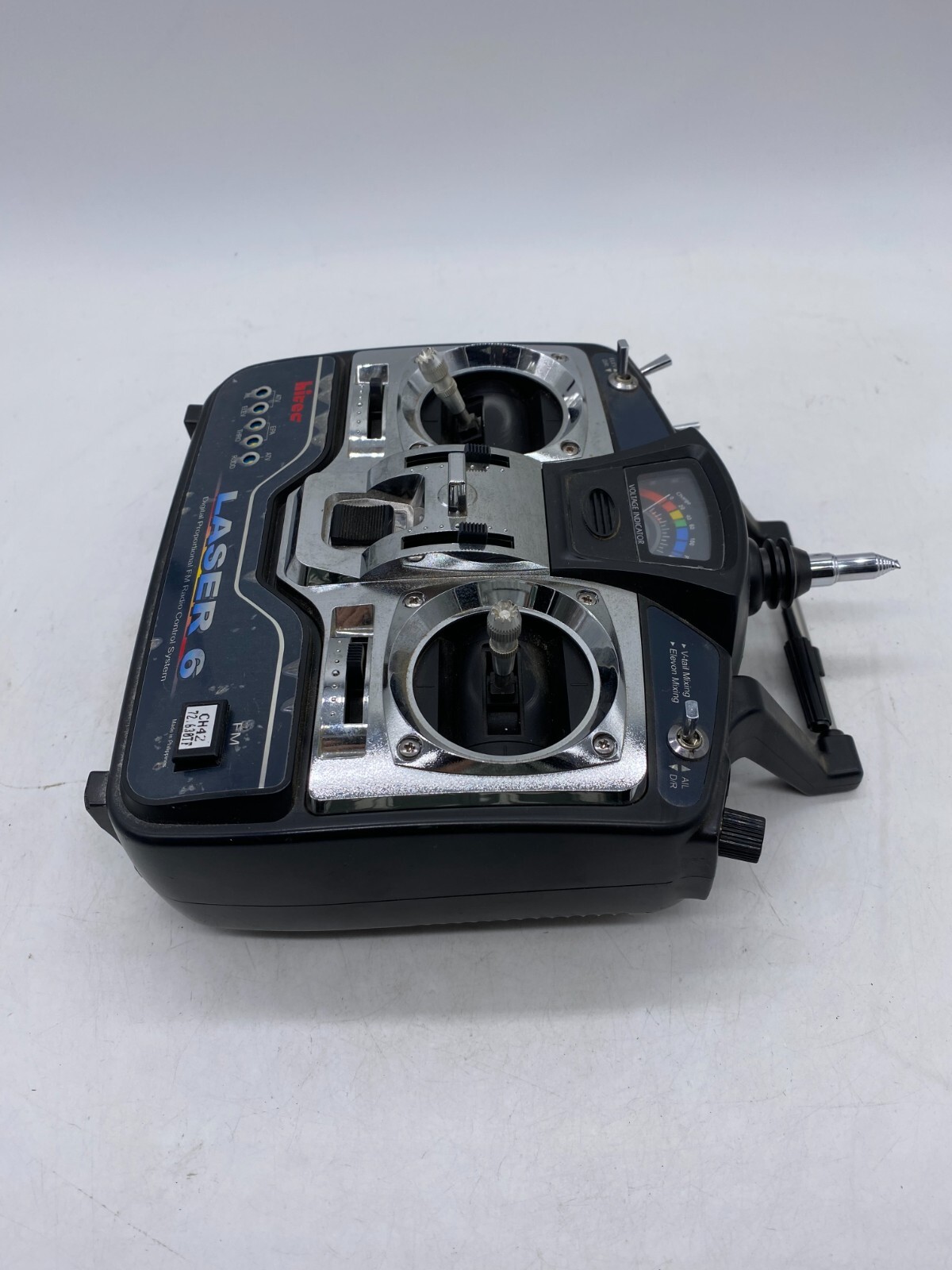 Hitec Laser 6 Digital Proportional FM Radio Control System Transmitter ...