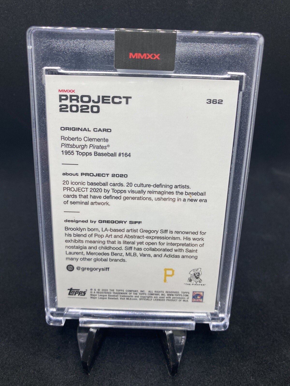 2020 Topps Project 2020 - 1955 Topps Roberto Clemente #362 Gregory Siff ...