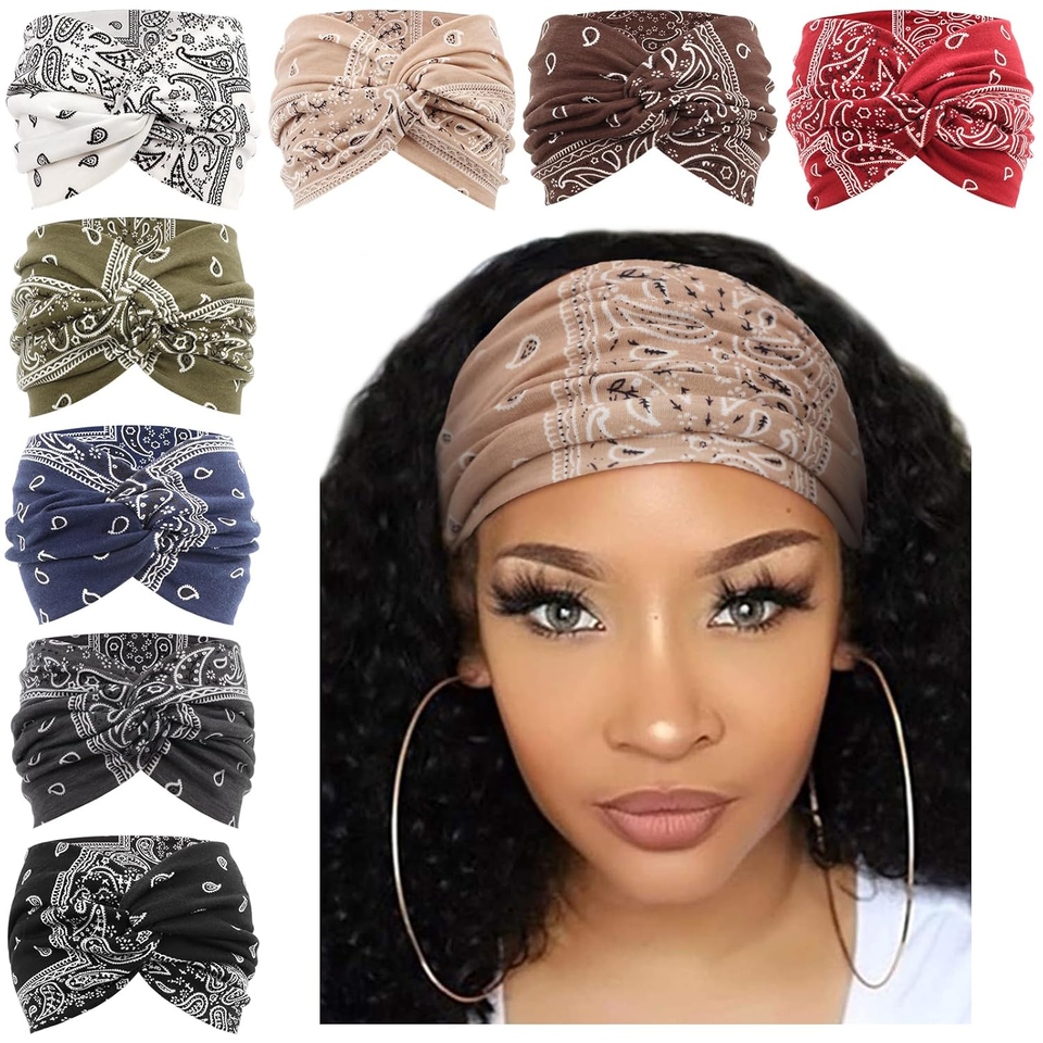 Extra Wide Headbands for Women Large Turban Headband Non Slip Boho ...