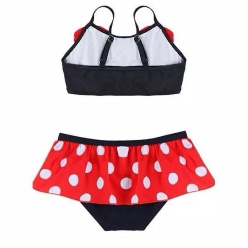 Minnie Mouse Baby Girls Bathers Size 0, 2 Piece Red & Black, FREE ...