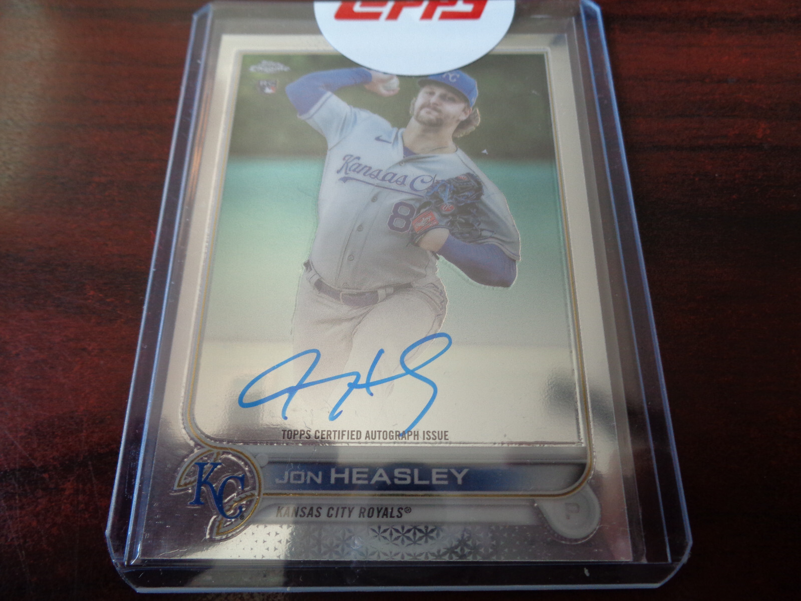 2022 Topps Chrome Jon Heasley AUTOGRAPH Rookie Card-ROYALS | eBay