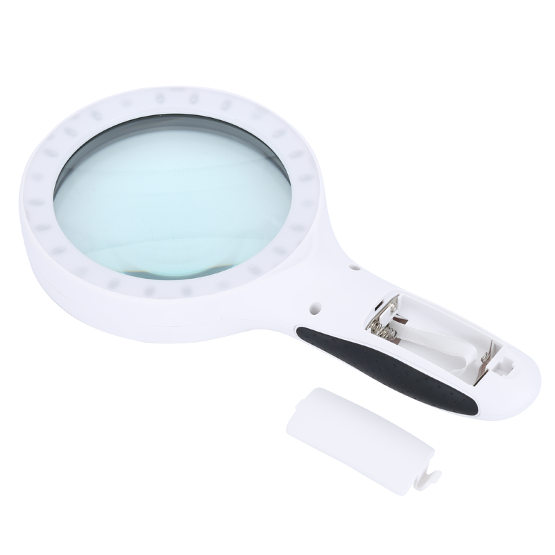 Hand Held 4X Magnifying Glass Zoomer Magnifier Gemstone Loupe With 18 ...