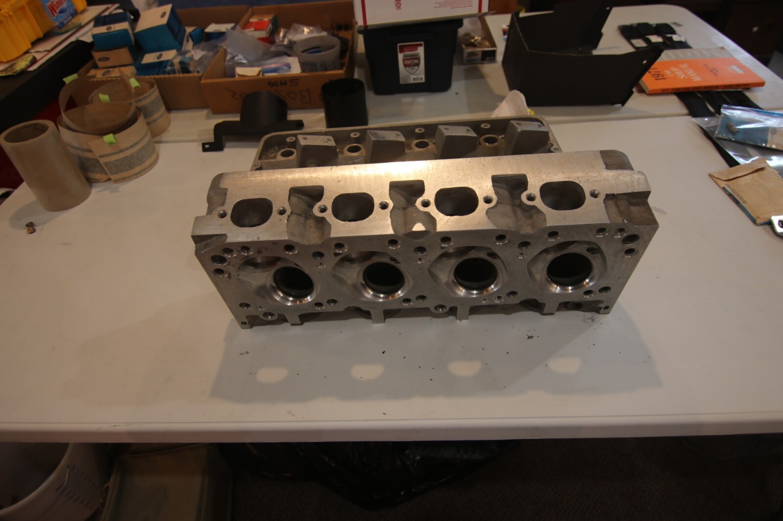 NOS 1969/70 Genuine Ford Boss 429 D Port Nascar cylinder head, Mustang ...
