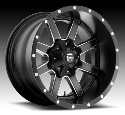 Fuel 24x12 D538 Maverick Wheel Matte Black Milled 6x5.5 / 6x139.7 6x135 ...