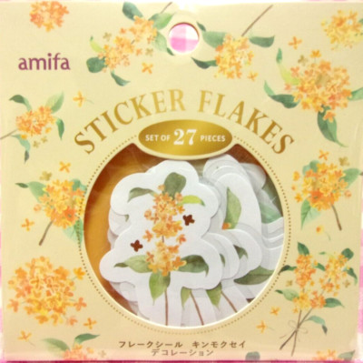 amifa Fragrant Olive Flower Decoration Flake Sticker Japan 27 pieces | eBay